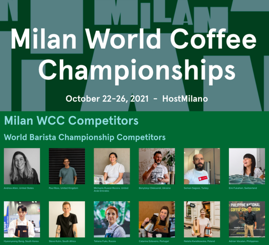 WATCH: World Coffee Championships 22-26 October 2021 - Coffee Magazine