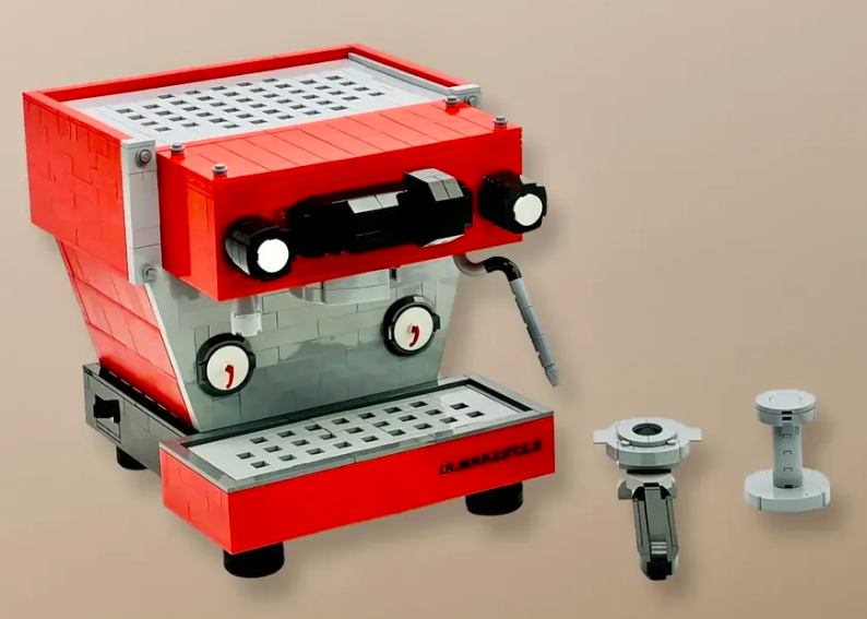 Child at heart fan builds Lego espresso machine. It's so cute ...